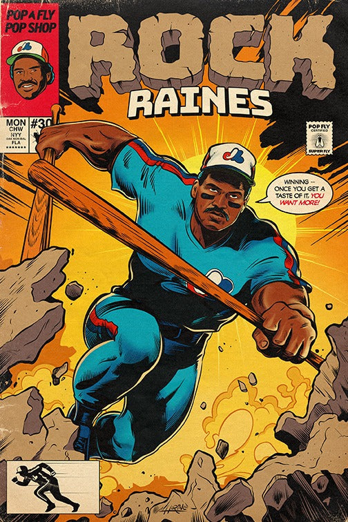 130. (SOLD OUT) "Rock Raines" 7" x 10.5" Art Print – Pop Fly Pop Shop