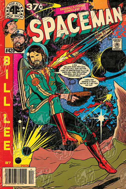 176. (SOLD OUT) "Spaceman" 7" x 10.5" Art Print – Pop Fly Pop Shop