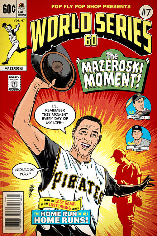 152. "World Series 60: The Mazeroski Moment" 7" x 10.5" Art Print – Pop ...